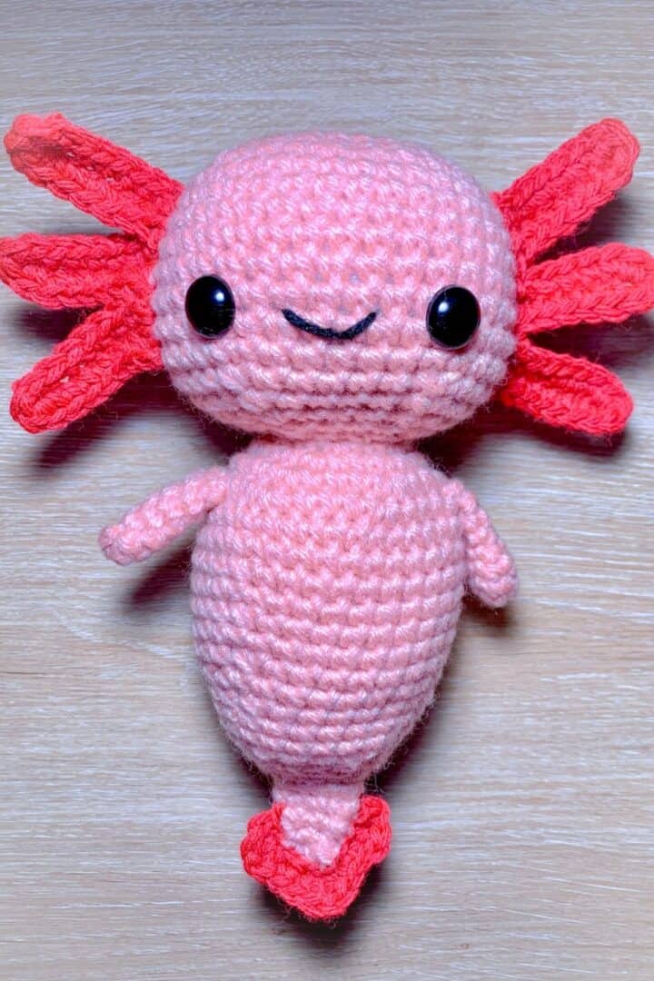 Free Axolotl Crochet Pattern - thecaffeinatedsnail.com