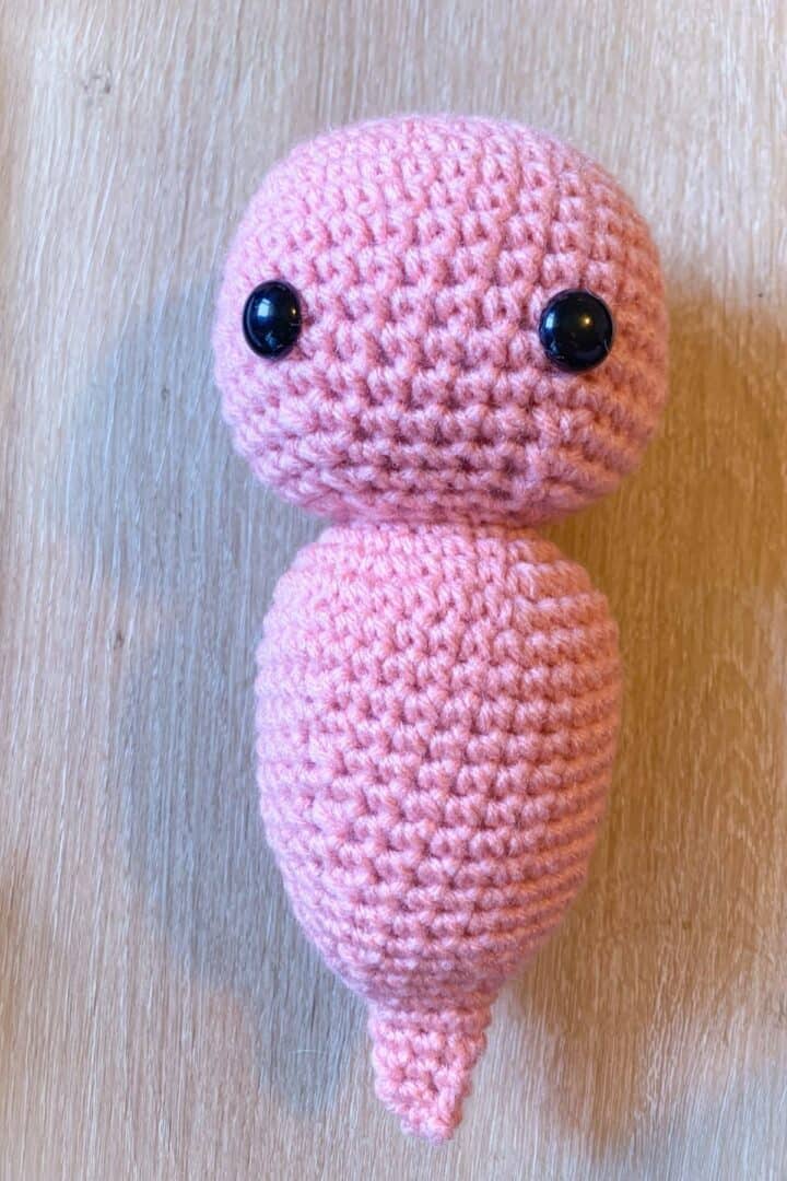 Free Axolotl Crochet Pattern - thecaffeinatedsnail.com
