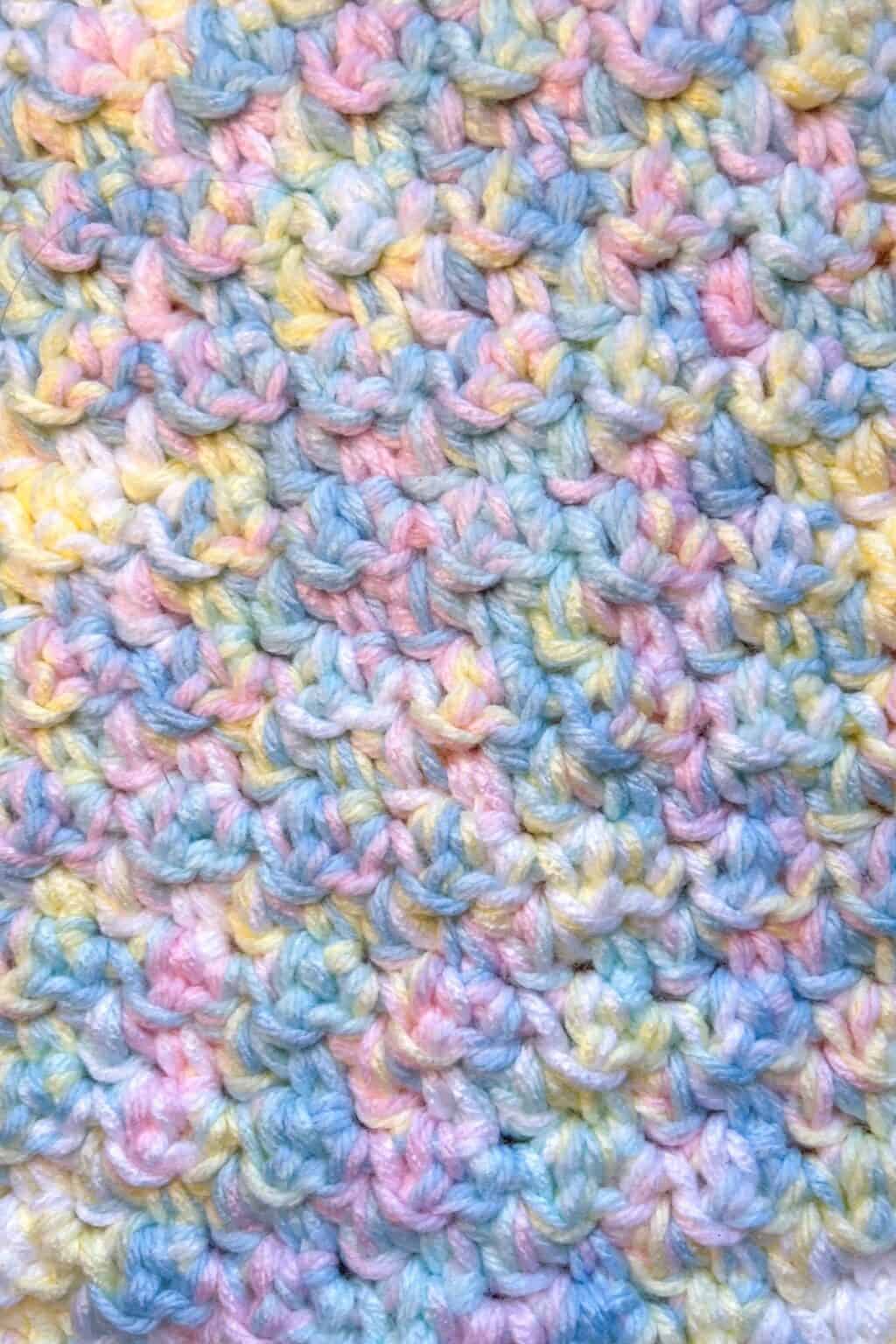 Crochet Grit Stitch Blanket Pattern - thecaffeinatedsnail.com