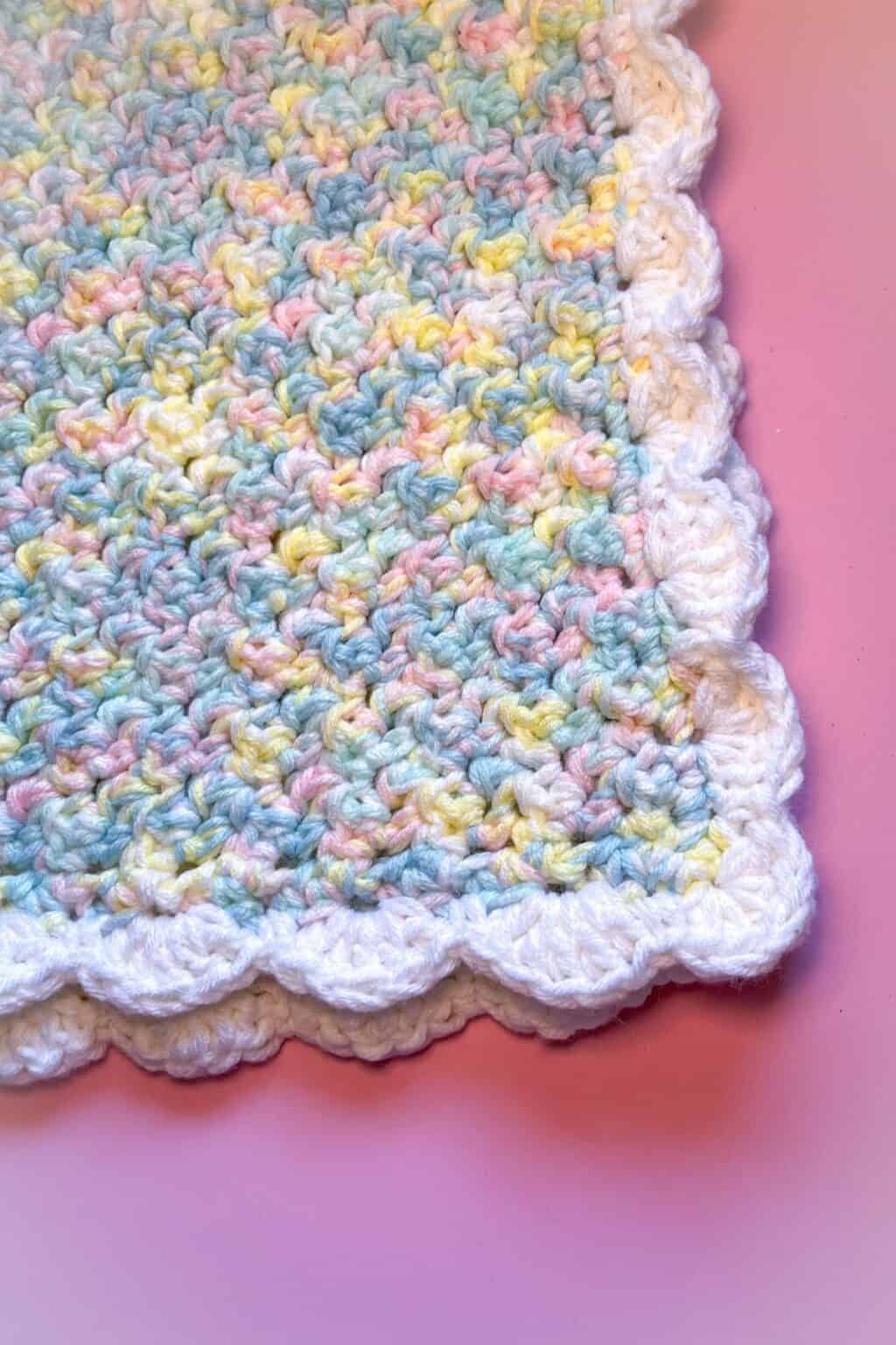 Crochet Grit Stitch Blanket Pattern - thecaffeinatedsnail.com
