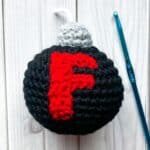 F Bomb Crochet Pattern - thecaffeinatedsnail.com