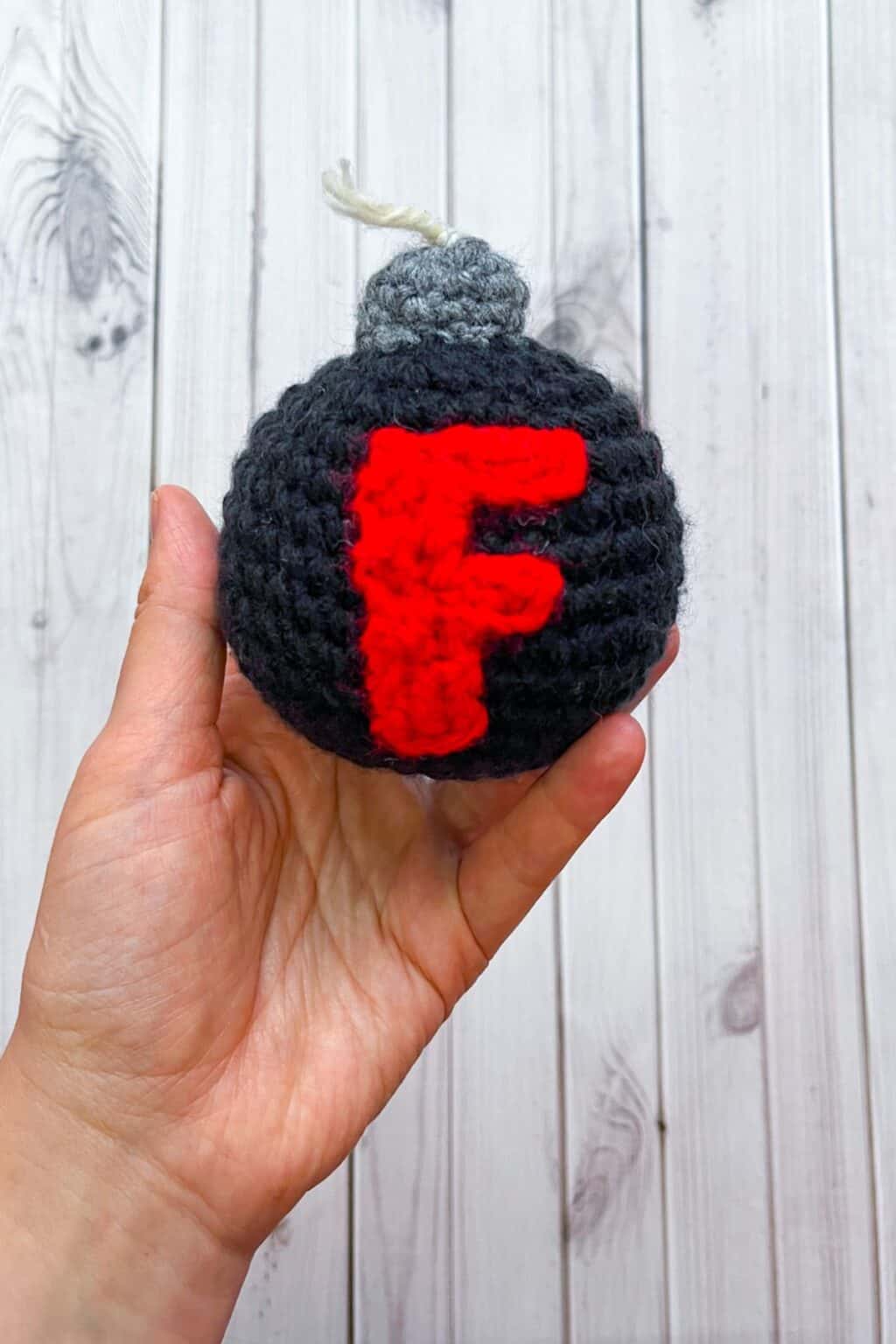 F Bomb Crochet Pattern - thecaffeinatedsnail.com