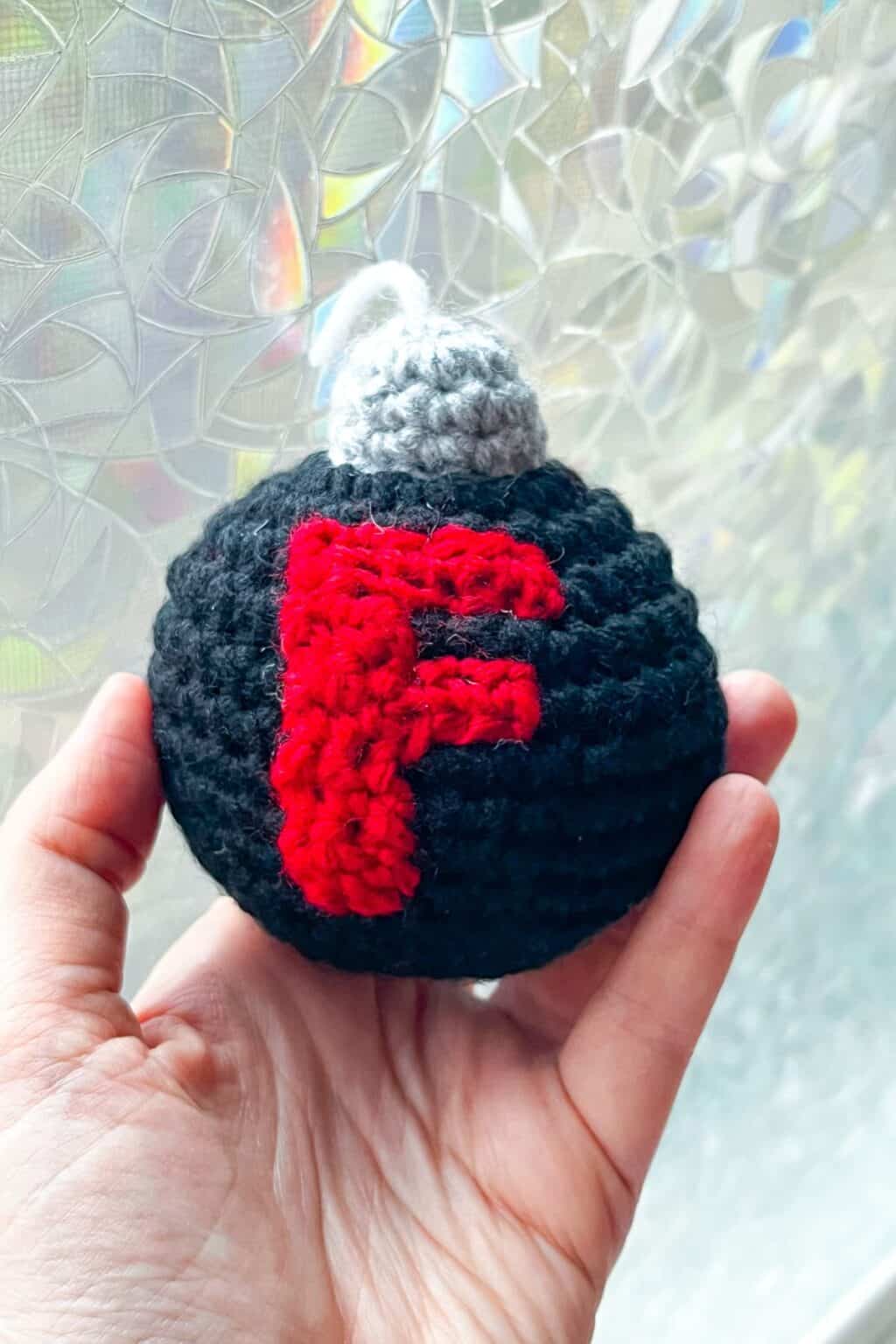 F Bomb Crochet Pattern - thecaffeinatedsnail.com