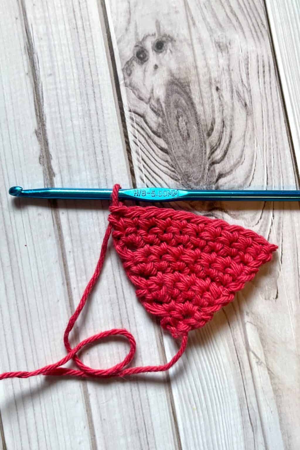 Crochet Strawberry Coaster Pattern - thecaffeinatedsnail.com