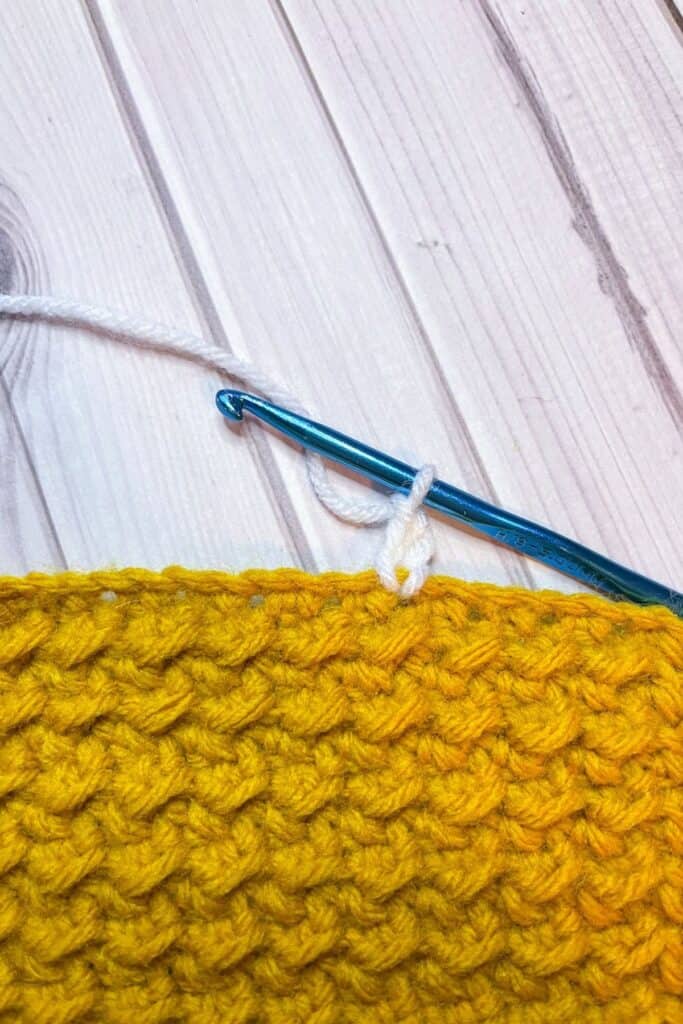 Double Crochet Border for Beginners - thecaffeinatedsnail.com