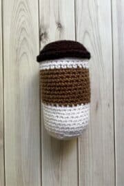Crochet Coffee Cup Pattern - thecaffeinatedsnail.com