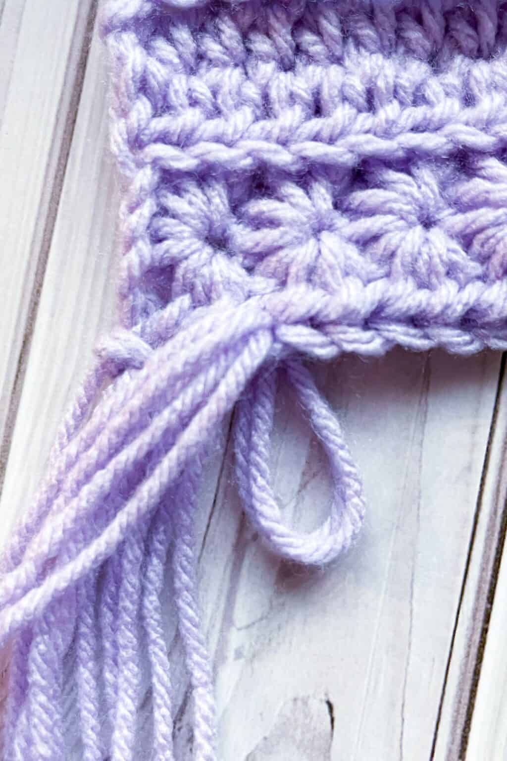 Crochet Star Stitch Scarf Pattern - thecaffeinatedsnail.com