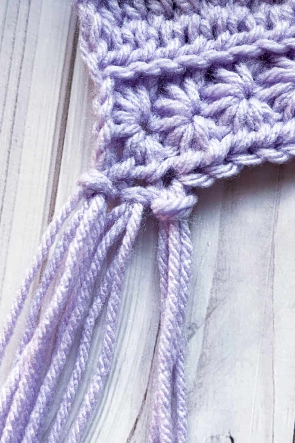 Crochet Star Stitch Scarf Pattern - thecaffeinatedsnail.com