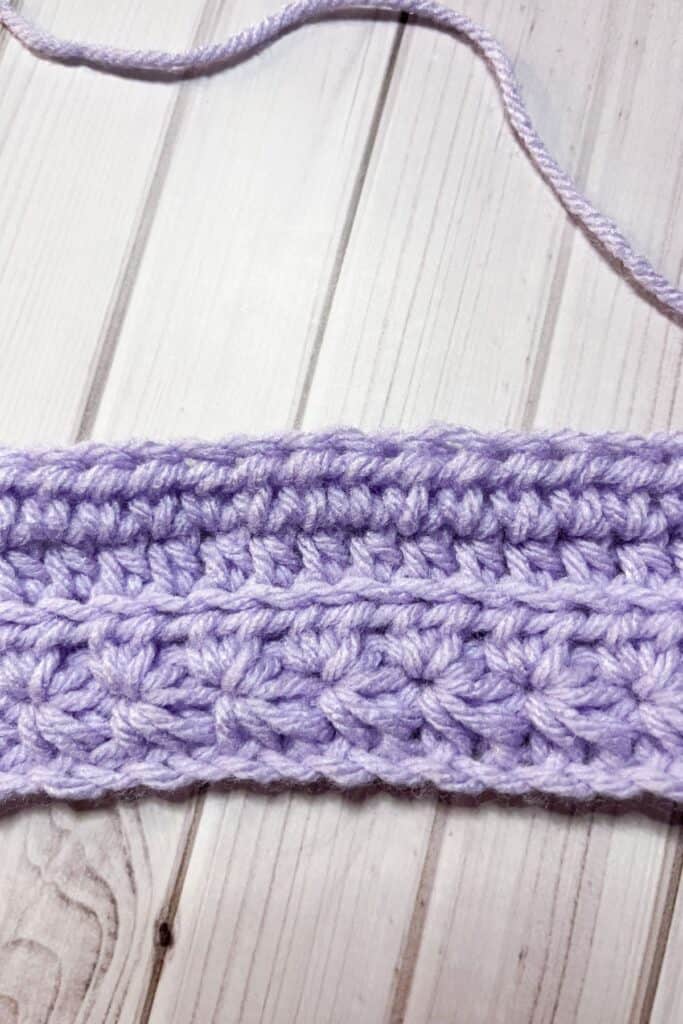 Crochet Star Stitch Scarf Pattern - thecaffeinatedsnail.com
