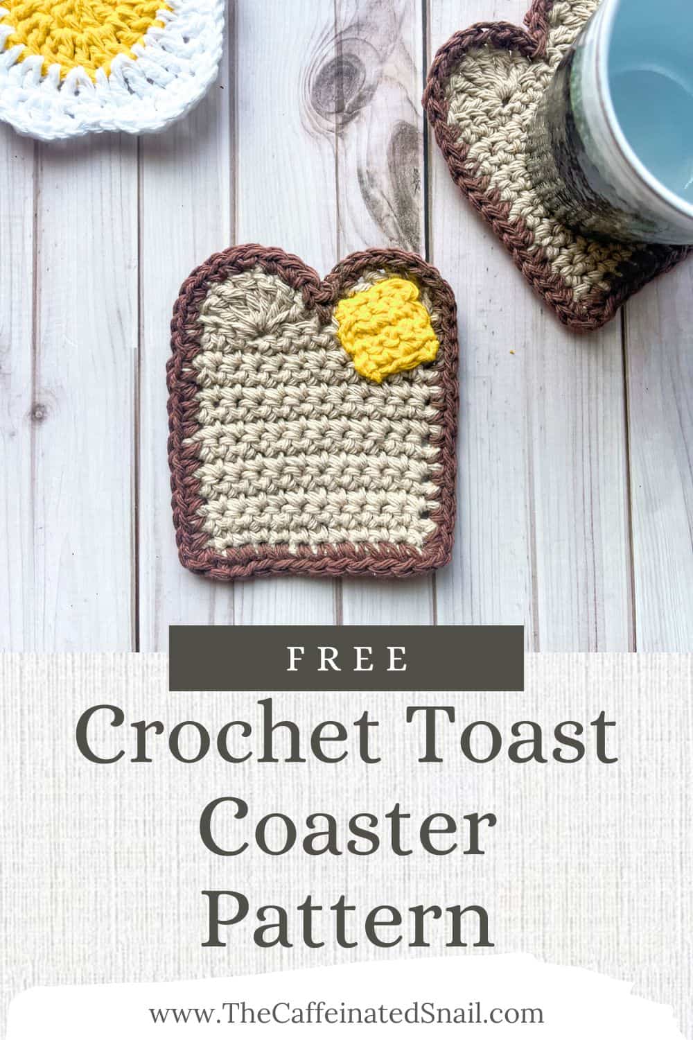 Crochet Chicken Coaster Pattern - thecaffeinatedsnail.com