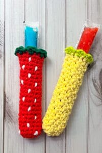 Crochet Popsicle Holder Pattern - thecaffeinatedsnail.com