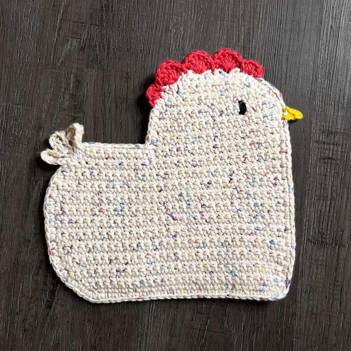Crochet Chicken Potholder Pattern