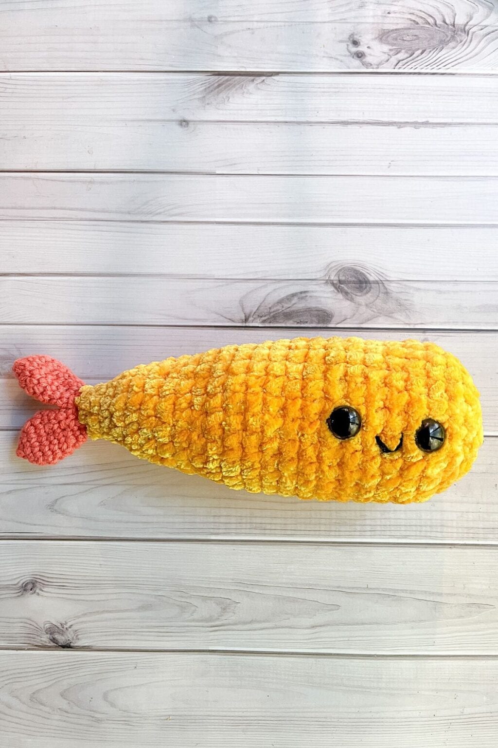 Crochet Tempura Shrimp Pattern - thecaffeinatedsnail.com