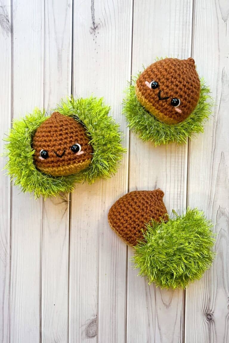 Crochet Chestnut Pattern - thecaffeinatedsnail.com