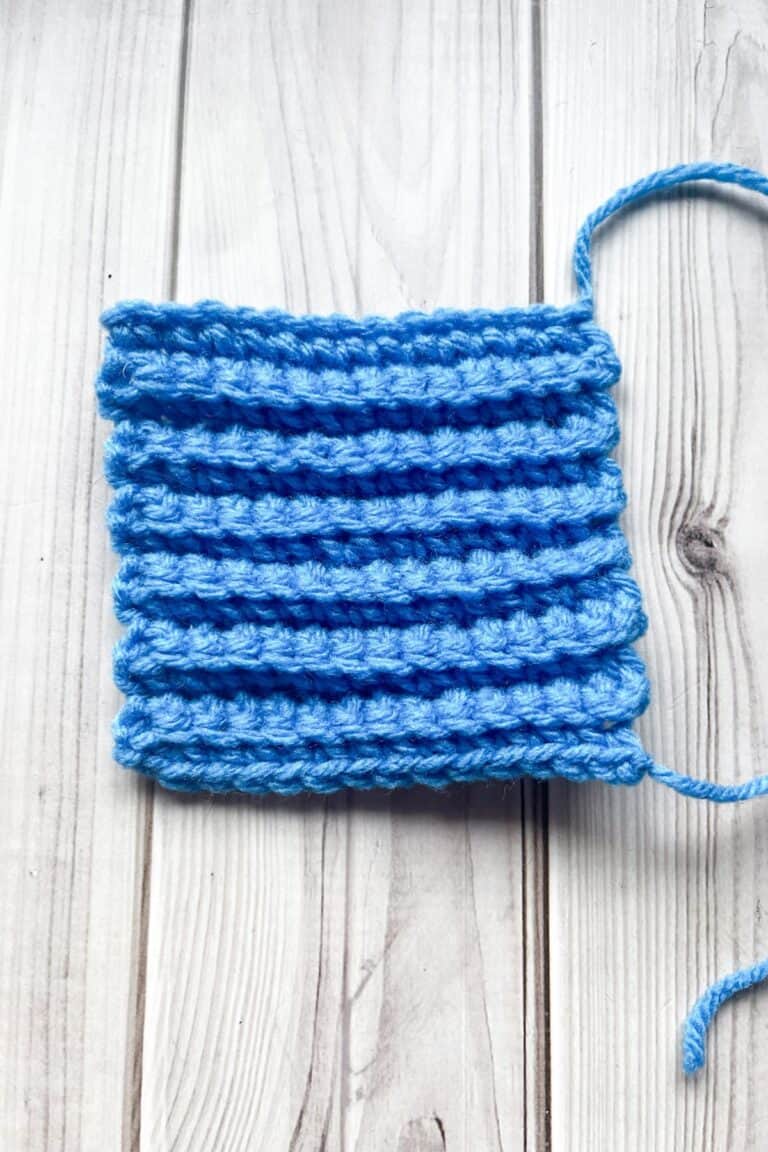 How to Crochet in Back Loop Only - thecaffeinatedsnail.com